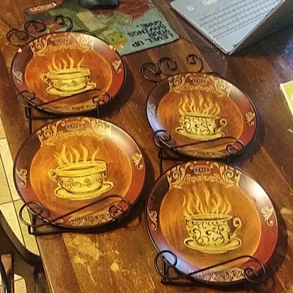 Wall Decor | Set Of 2 Iron Wall Plate Hanging Racks Will Include 4 ...